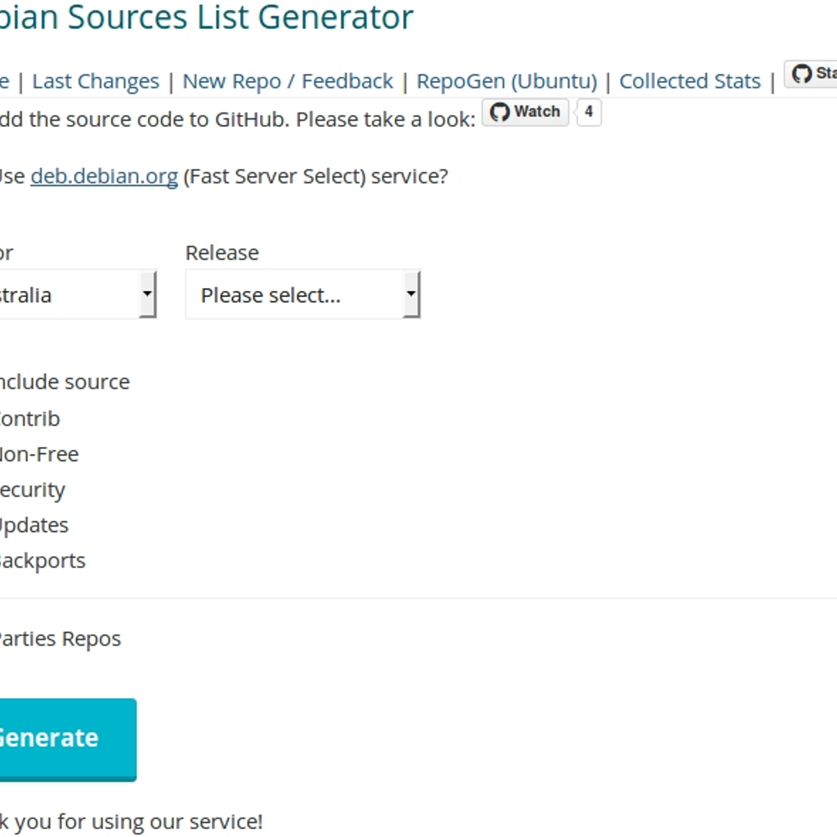 Debian Sources List Generator Alternatives and Similar Software ... Debian Sources List Generator Alternatives and Similar Software ...