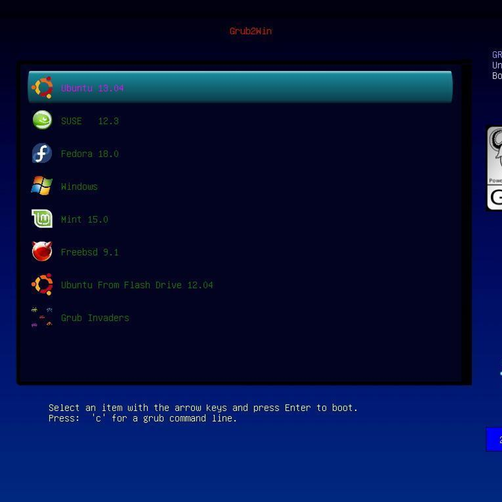 Grub2win Themes