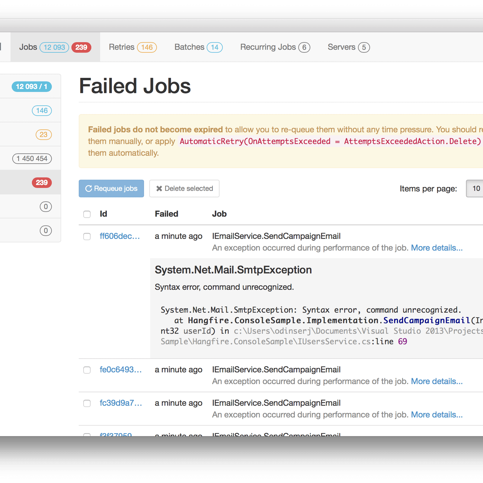 Hangfire Alternatives And Similar Software