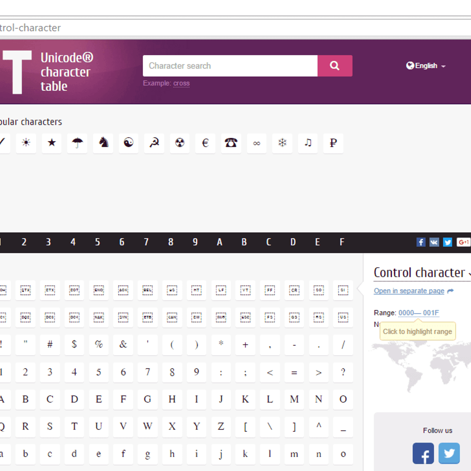 Unicode-table.com Alternatives And Similar Websites And Apps